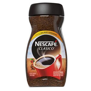 nescafe clasico dark roast instant coffee 10.5 oz. jar