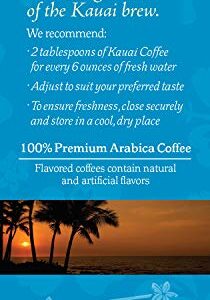 Kauai Hawaiian Ground Coffee, Vanilla Macadamia Nut Flavor - Gourmet Arabica Coffee From Hawaii's Largest Grower, Smooth, Delicious Flavor and Amazing Aroma - 10 Ounce