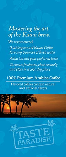 Kauai Hawaiian Ground Coffee, Vanilla Macadamia Nut Flavor - Gourmet Arabica Coffee From Hawaii's Largest Grower, Smooth, Delicious Flavor and Amazing Aroma - 10 Ounce