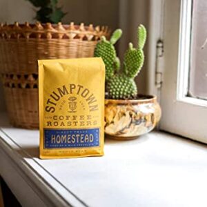 Stumptown Coffee Roasters, Medium Roast Whole Bean Coffee - Homestead Blend 12 Ounce Bag with Flavor Notes of Milk Chocolate, Cherry and Orange