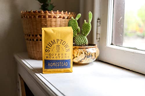 Stumptown Coffee Roasters, Medium Roast Whole Bean Coffee - Homestead Blend 12 Ounce Bag with Flavor Notes of Milk Chocolate, Cherry and Orange