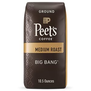 peet’s coffee, medium roast ground coffee – big bang 10.5 ounce bag