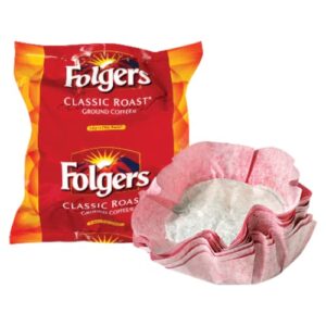 folgers classic roast coffee filter packs, 0.9 oz, box of 160 packs