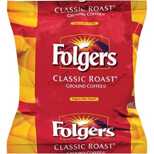 Folgers Classic Roast Coffee Filter Packs, 0.9 Oz, Box Of 160 Packs