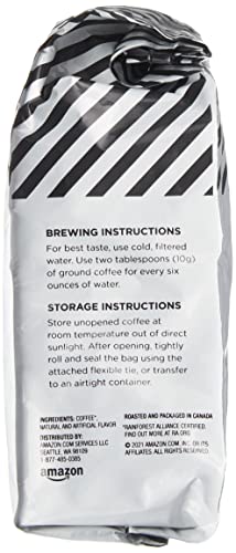 AmazonFresh French Vanilla Flavored Coffee, Ground, Medium Roast, 12 Ounce