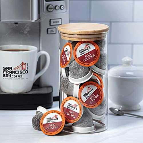 San Francisco Bay Compostable Coffee Pods - Fog Chaser (120 Ct) K Cup Compatible including Keurig 2.0, Medium Dark Roast