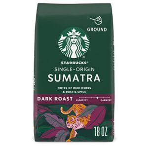 starbucks ground coffee—dark roast coffee—sumatra—100% arabica—1 bag (18 oz)