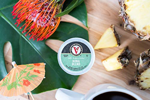 Victor Allen's Coffee Variety Pack (Kona Blend, Italian Roast, Seattle Dark, Caramel Macchiato), 96 Count, Single Serve Coffee Pods for Keurig K-Cup Brewers