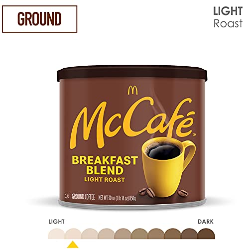 McCafe Breakfast Blend Light Roast Ground Coffee (30 Ounce Canister)