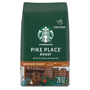 starbucks ground coffee—medium roast coffee—pike place roast—100% arabica—1 bag (28 oz)