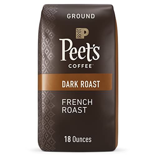 Peet's Coffee, Dark Roast Ground Coffee - French Roast 18 Ounce Bag