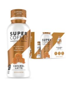 kitu super coffee, iced keto coffee (0g added sugar, 10g protein, 70 calories) [caramel] 12 fl oz, 12 pack | iced coffee, protein coffee, coffee drinks, smart coffee – soyfree glutenfree