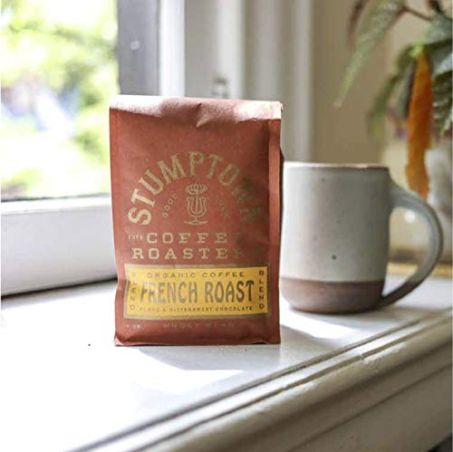 Stumptown Coffee Roasters, Dark Roast Organic Whole Bean Coffee - French Roast 12 Ounce Bag with Flavor Notes of Clove and Bittersweet Chocolate