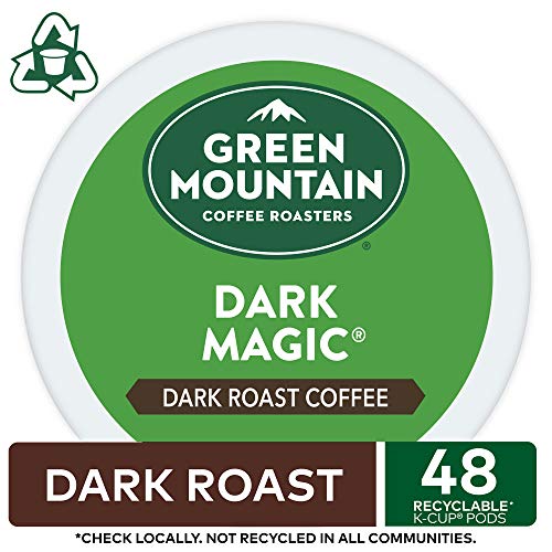 Green Mountain Coffee Roasters Dark Magic, Single-Serve Keurig K-Cup Pods, Dark Roast Coffee, 48 Count