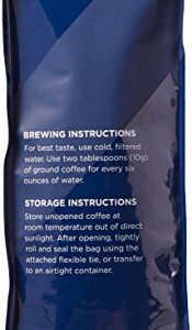 AmazonFresh Organic Fair Trade Sumatra Ground Coffee, Dark Roast, 12 Ounce