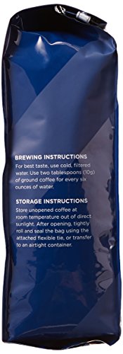 AmazonFresh Organic Fair Trade Sumatra Ground Coffee, Dark Roast, 12 Ounce