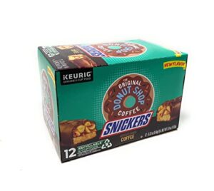 the original donut shop coffee snickers keurig k-cup pods – 12 count