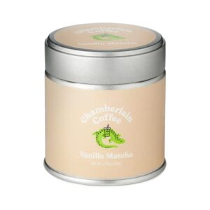 chamberlain coffee matcha japanese green tea powder, vegan, gluten-free 1oz tin, vanilla