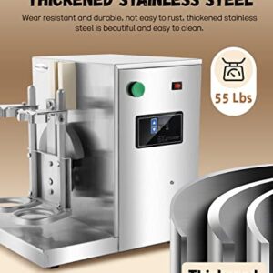 Moonshan Automatic Milk Tea Shaker Machine 360° for Bubble Tea Boba Tea Electric Milk Tea Shaking Machine Juice Coffee Milk Wine Cocktail Double Cup 350ml-750ml with PC Cups