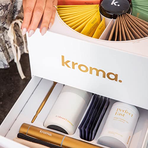 KROMA. Ceremonial Grade Matcha Latte, Green Tea Collagen Powder, Gluten Free Detox Tea, Coffee Substitute, Energy with Maca, Natural Caffeine, L-theanine, Mushrooms, Turmeric