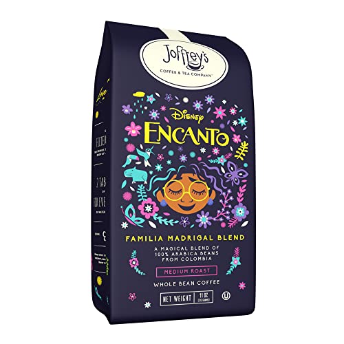 Joffrey's Coffee - Disney Encanto Familia Madrigal Blend, Disney Specialty Coffee Collection, Artisan Medium Roast Coffee, 100% Arabica Beans, Brew or French Press (Whole Bean, 11 oz)