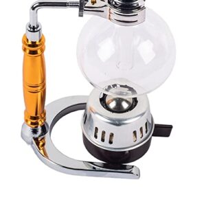 Retro Style Siphon Coffee Maker Heat Resistant Tea Maker Machine for Office Dining Room Kitchen Gifts, 5 Cup