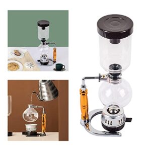 Retro Style Siphon Coffee Maker Heat Resistant Tea Maker Machine for Office Dining Room Kitchen Gifts, 5 Cup