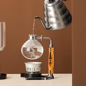 Retro Style Siphon Coffee Maker Heat Resistant Tea Maker Machine for Office Dining Room Kitchen Gifts, 5 Cup