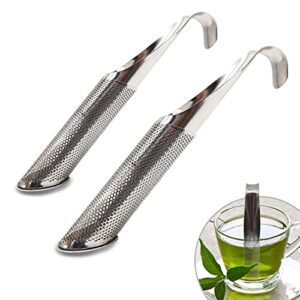 ilouxnei tea infusers for loose tea, tea strainers for loose tea, 304 stainless steel extra fine mesh tea diffuser, long-handle tea filter for loose tea, coffee, spices & seasoning