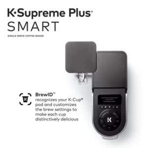 Keurig Supreme Plus Smart Single Serve K-Cup Pod Coffee Maker, 78 oz removable water reservoir, Stainless