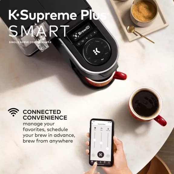 Keurig Supreme Plus Smart Single Serve K-Cup Pod Coffee Maker, 78 oz removable water reservoir, Stainless