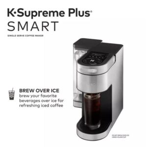 Keurig Supreme Plus Smart Single Serve K-Cup Pod Coffee Maker, 78 oz removable water reservoir, Stainless