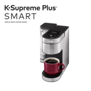 Keurig Supreme Plus Smart Single Serve K-Cup Pod Coffee Maker, 78 oz removable water reservoir, Stainless