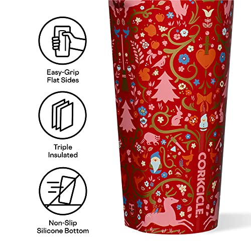 Corkcicle Disney Princess Snow White Travel Tumbler, Insulated Water Bottle with Lid, Spill Proof for Wine, Coffee, Tea, and Hot Cocoa, 16 oz