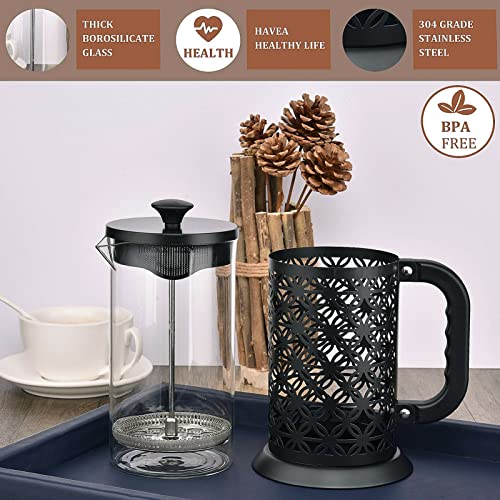 SDFGH Best French Press Coffee Maker 34oz, Coffee French Press,Coffee & Tea Pot,5 Layers Of Filter Element ,Two-way Water Ou