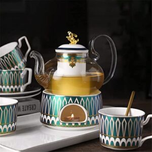 Modern Teapots Vintage English Ceramic Teapot Coffee Pot Set Cup Saucer Spoon Set Bone China Tea Cup Tea Set Teapots