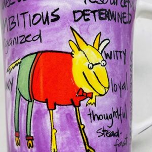 Capricorn Shelena Russell Zodiac Coffee Tea Mug Purple