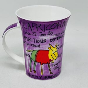 Capricorn Shelena Russell Zodiac Coffee Tea Mug Purple