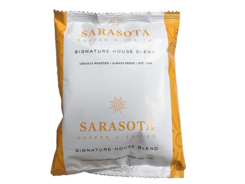 Sarasota Gourmet Coffee Packets, Pre Ground Coffee Packs, Signature House Breakfast Blend, Medium Roast, Bulk Single Pot Bags for Drip Coffee Makers, (12 oz Bags, Pack of 6)