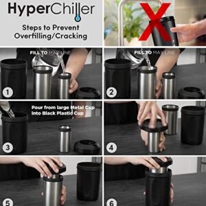 HyperChiller HC2M# Patented Iced Coffee/Beverage Cooler, NEW, IMPROVED,STRONGER AND MORE DURABLE! Ready in One Minute, Reusable for Iced Tea, Wine, Spirits, Alcohol, Juice, 12.5 Oz, Spearmint