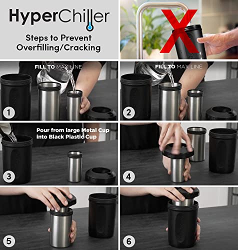 HyperChiller HC2M# Patented Iced Coffee/Beverage Cooler, NEW, IMPROVED,STRONGER AND MORE DURABLE! Ready in One Minute, Reusable for Iced Tea, Wine, Spirits, Alcohol, Juice, 12.5 Oz, Spearmint