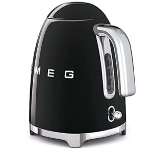 Smeg Black Stainless Steel 50's Retro Electric Kettle