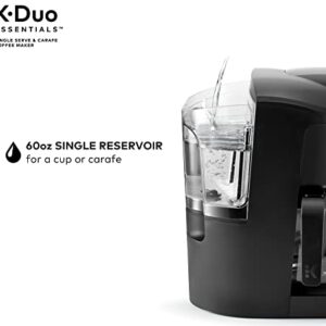 CHNLML Ke-urig K-Duo Essentials Single Serve & Carafe Coffee Maker, Black, 15.75 x 15.67 x 15.75 Inches