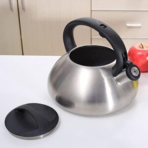 MOUSKE Whistling Tea Kettles - Large Capacity Tea Kettle - Bouilloire Sifflante with Ergonomic Handle for Electric Ceramic Stoves Boil Water and Tea