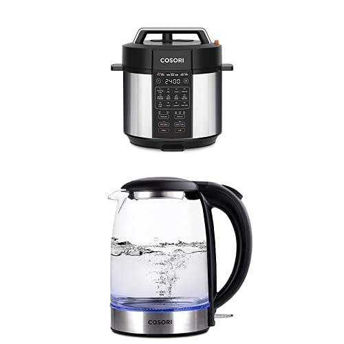 COSORI Electric Pressure Cooker 6QT & COSORI Electric Kettle with Stainless Steel Filter and Inner Lid