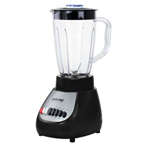 better chef classic 10-speed blender | 6-cup | bpa-free acrylonitrile styrene polymer jar (black)