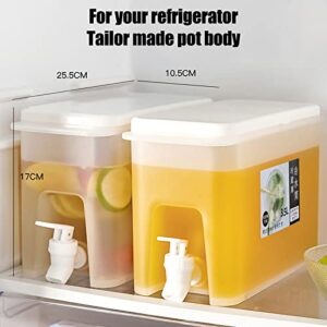 3.5L Large Capacityre Frigerator Cold Kettle With Faucet Fruit Teapot Lemonade Bucket, Ideal for Home, Office, Parties and Daily Use