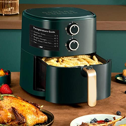 BAILIY Magnetic Sticker Air Fryer Cooking Time Chart Kitchen Conversion Chart Quick Fryer Air Must-Have Reference Guide Accessories