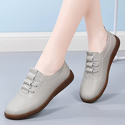 Women's Spring and Summer New Soft Sole Casual Comfortable Light Waterproof Casual Shoes Women Shoes Slip on Casual Grey