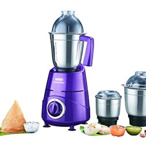 USHA Thunderbolt 800-Watt Copper Motor Mixer Grinder with 3 Jars and 5 Years Motor Warranty with 110V plug usa canada